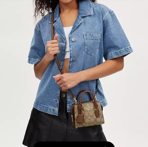 Coach | Bags | New Andrea Mini Carryall In Signature Canvas | Poshmark